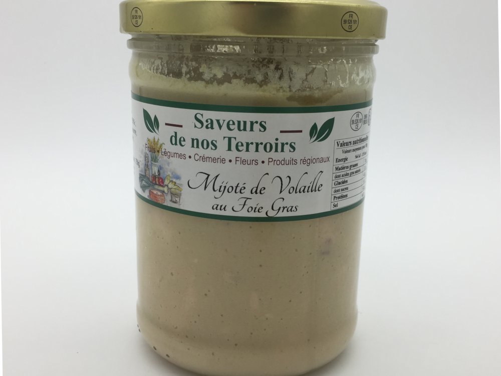 Mijoté Volaille Foie Gras 750gr Cs - Saveurs de nos Terroirs