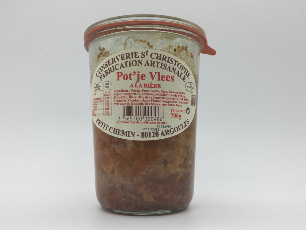 Pot'Je Vlees à la Biére 700gr Argoules - Saveurs de nos Terroirs