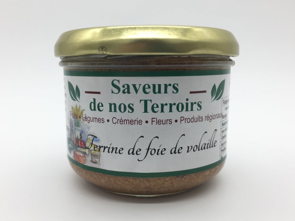 Terrine Foie Volaille 200g Cs - Saveurs de nos Terroirs