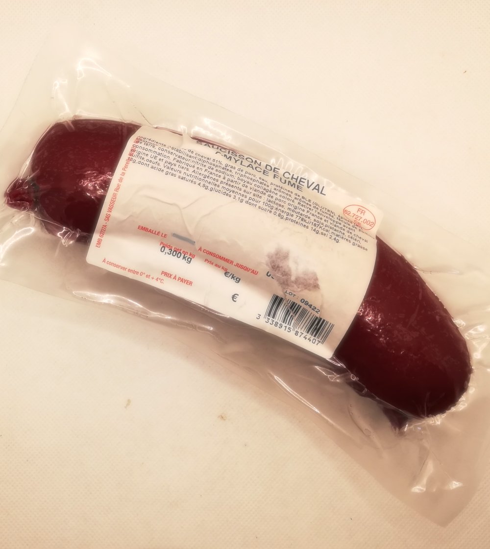 Saucisson de cheval - Saveurs de nos Terroirs