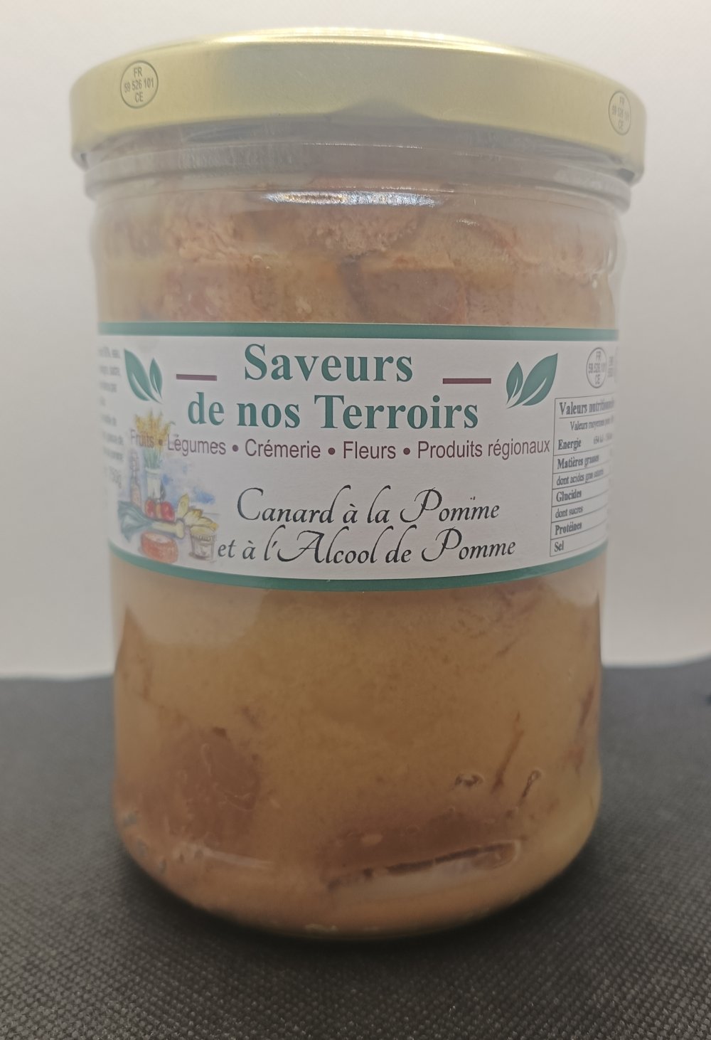 Canard à la pomme 750g Cs - Saveurs de nos Terroirs