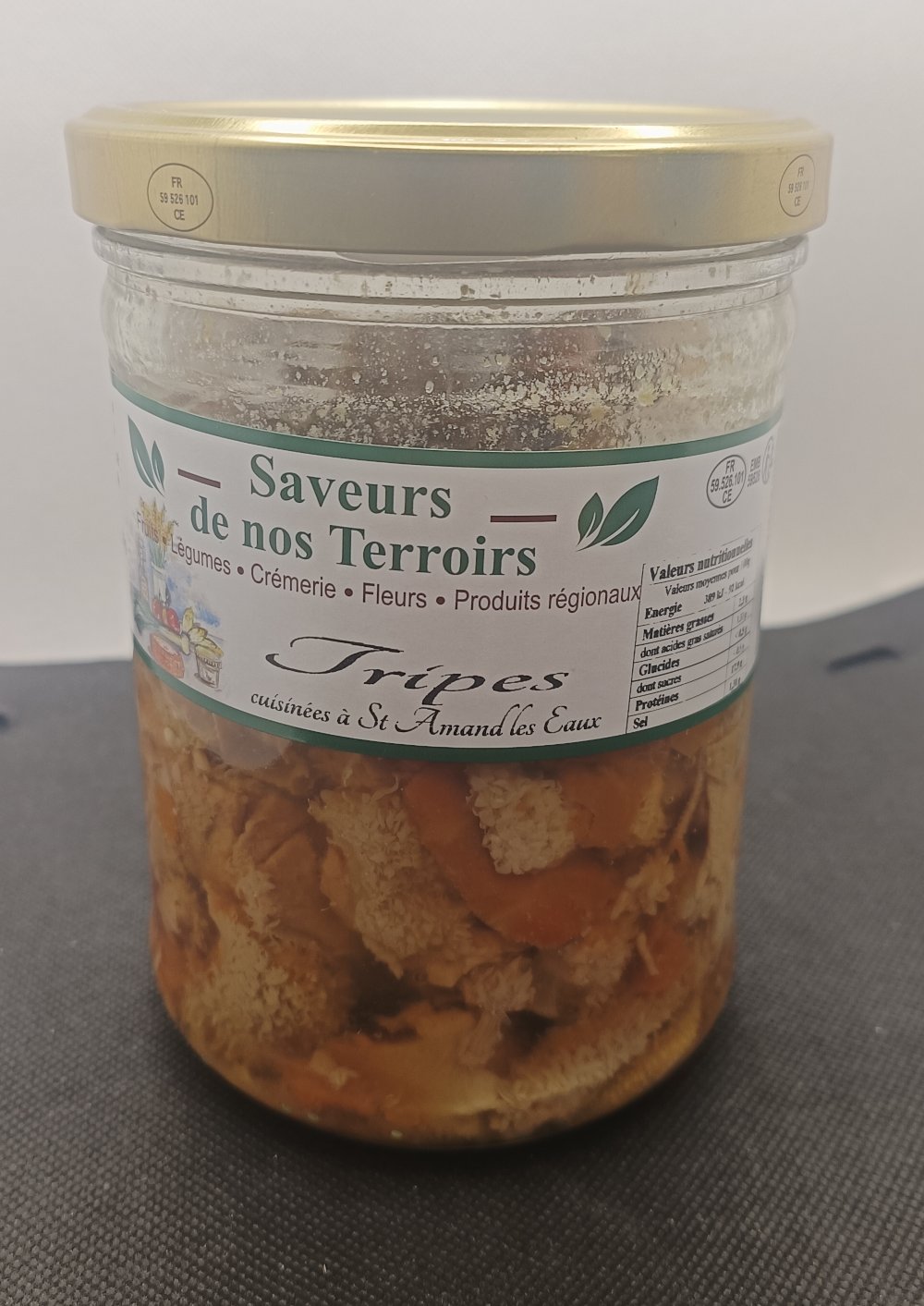 Tripes de Boeuf 750g Cs - Saveurs de nos Terroirs