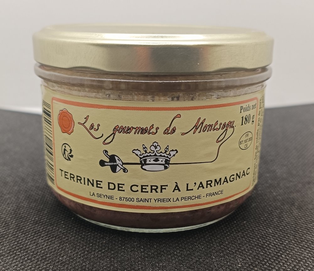 Terrine Cerf Armagnac 180g Noreni - Saveurs de nos Terroirs