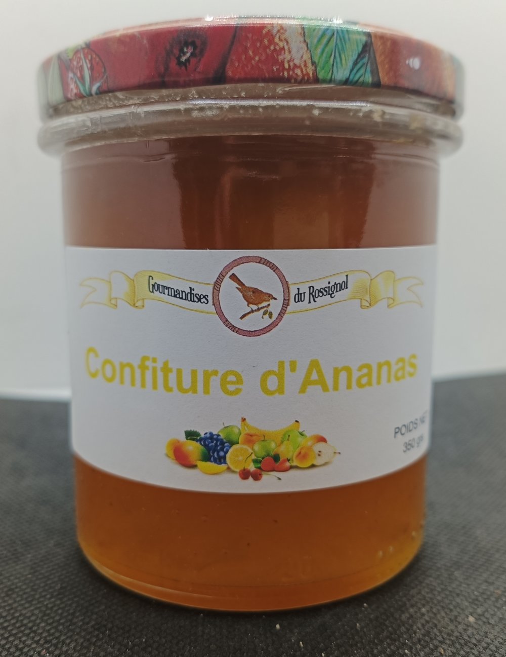 Confiture d'Ananas 350g Rossignol - Saveurs de nos Terroirs